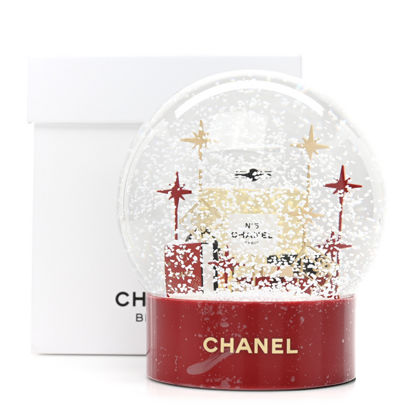 Chanel Red and Gold Snow Globe Perfume with Gift Boxes– TC
