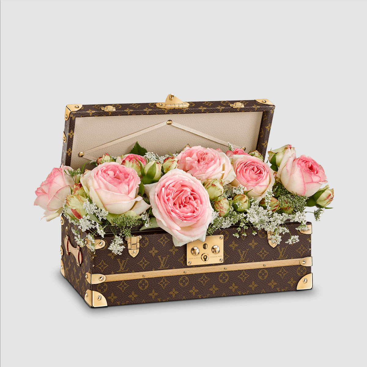 Louis Vuitton Monogram Canvas Malle Fleurs M41504– TC