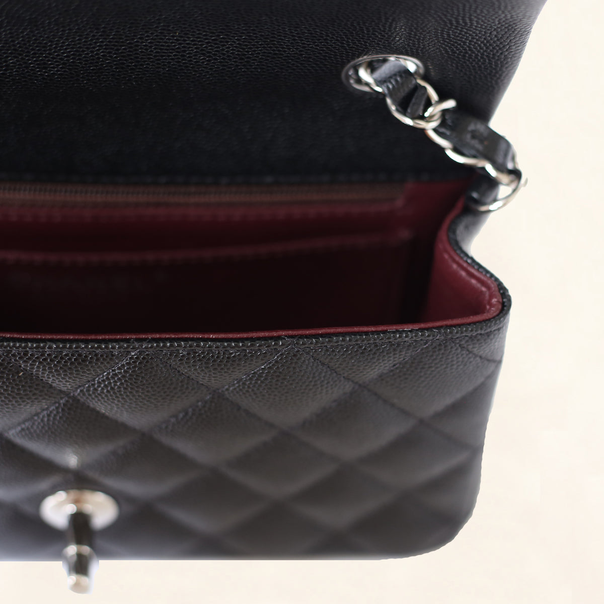 Chanel | Caviar Mini Rectangular Flap Bag | Black with Silver Hardware– TC
