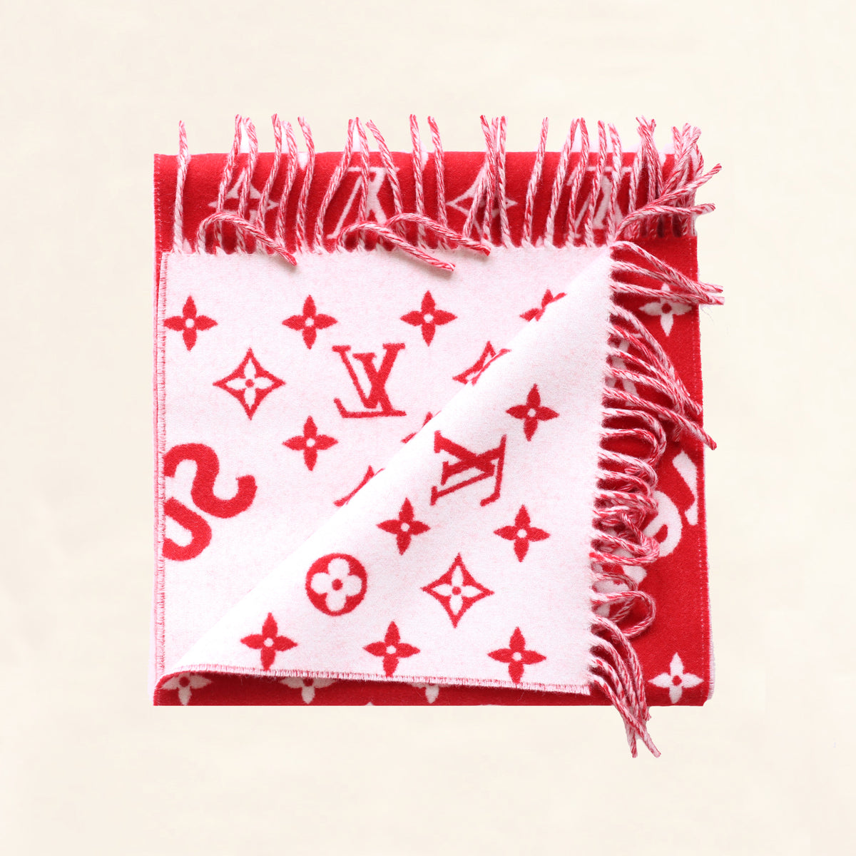 Louis Vuitton | Supreme Scarf | Red– TC